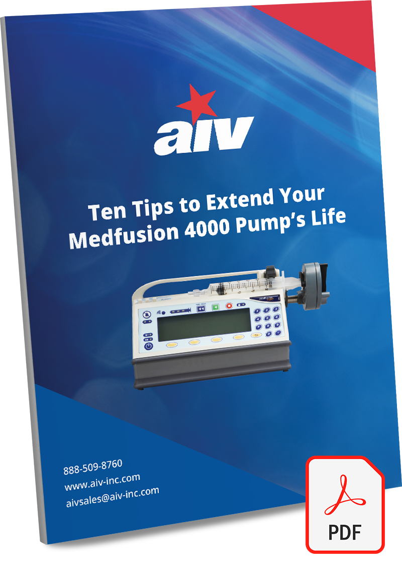 Ten Tips to Extend Your Medfusion 4000 Pump’s Life | AIV