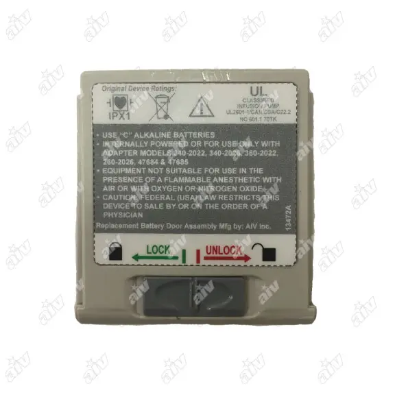 Curlin 4000/6000 Pump Parts: Curlin 4000/6000 Battery Door Assembly -N